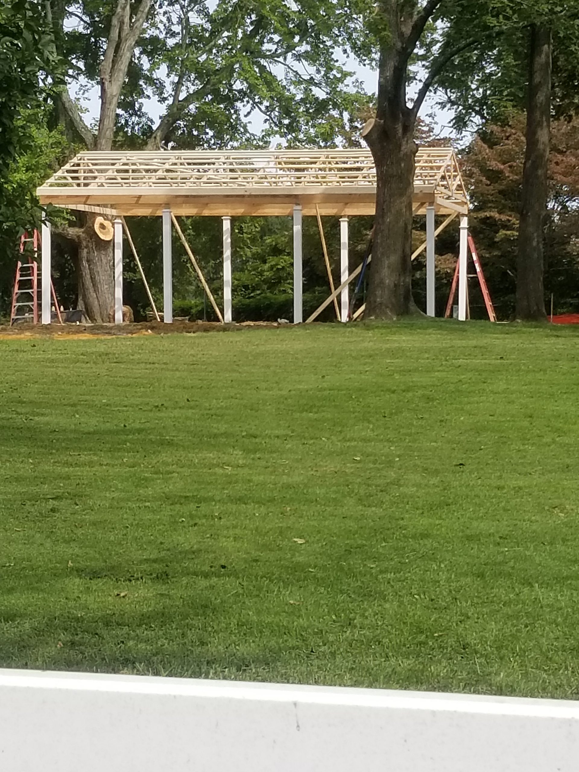 Construction at Wyoming Park - Town of Wyoming - Kent County Delaware