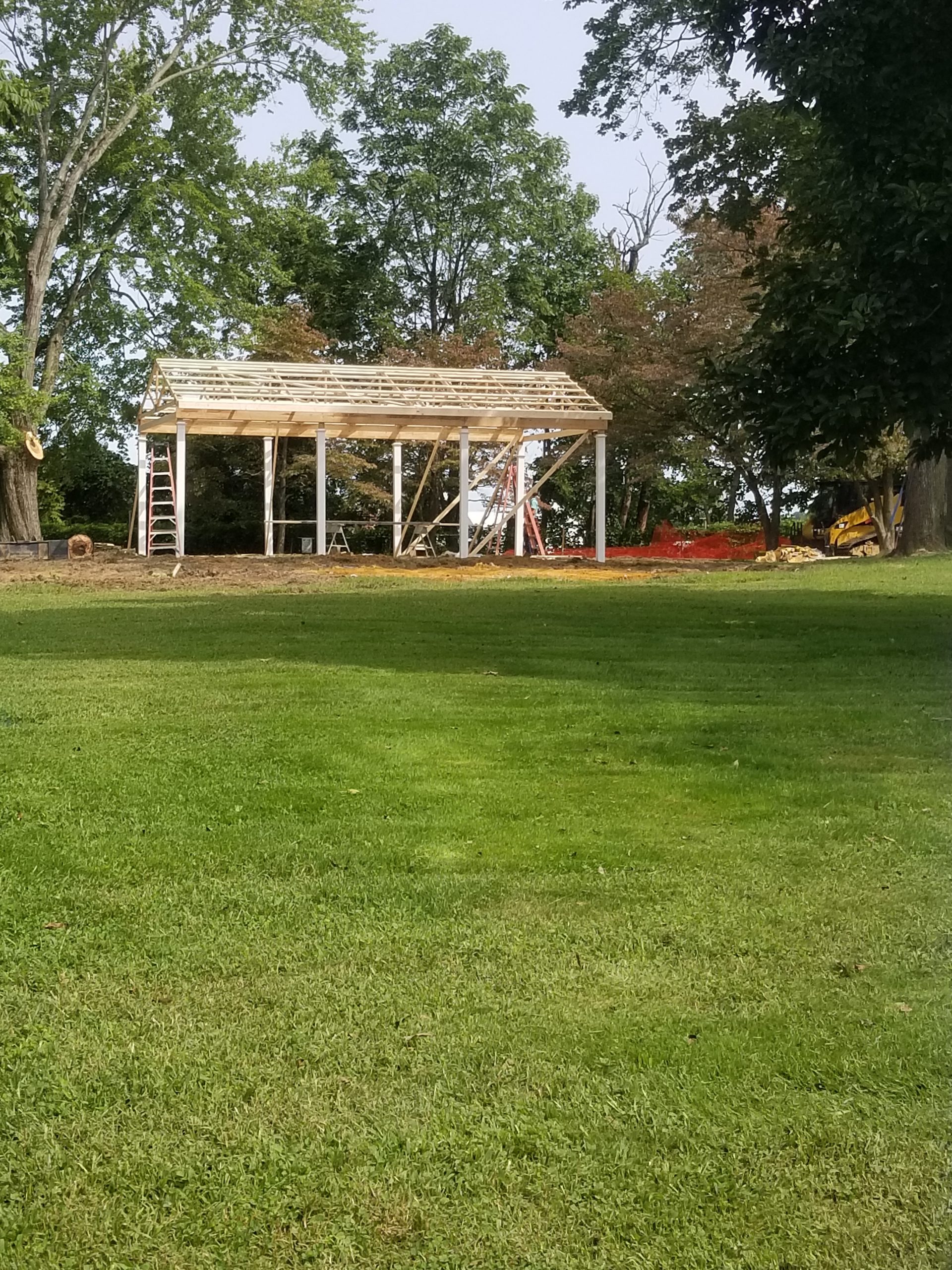Construction at Wyoming Park - Town of Wyoming - Kent County Delaware