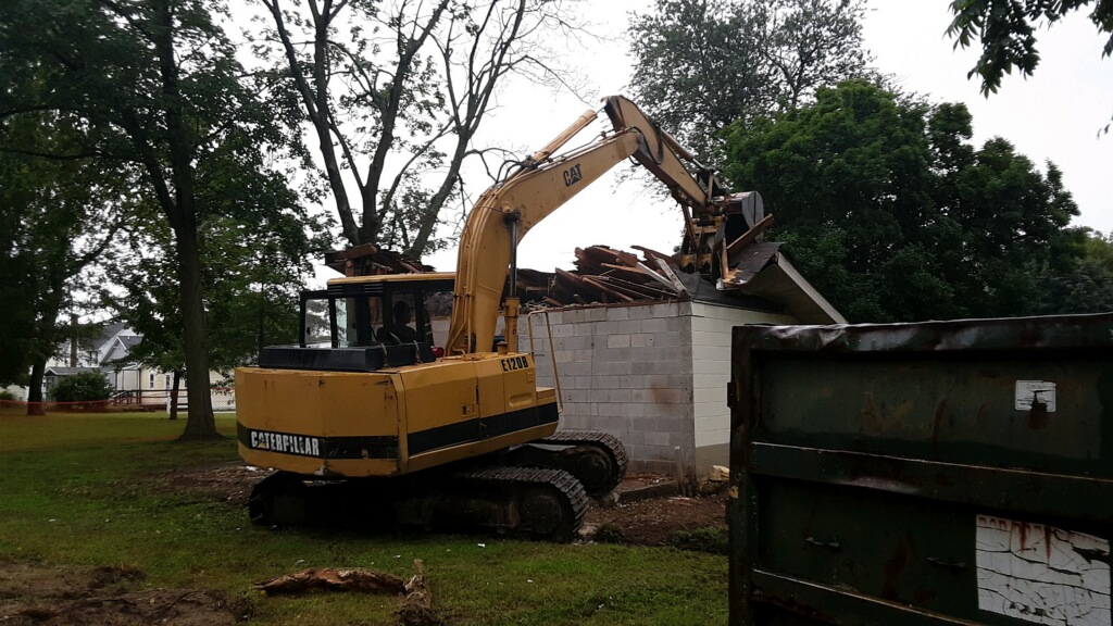 Construction at Wyoming Park - Town of Wyoming - Kent County Delaware
